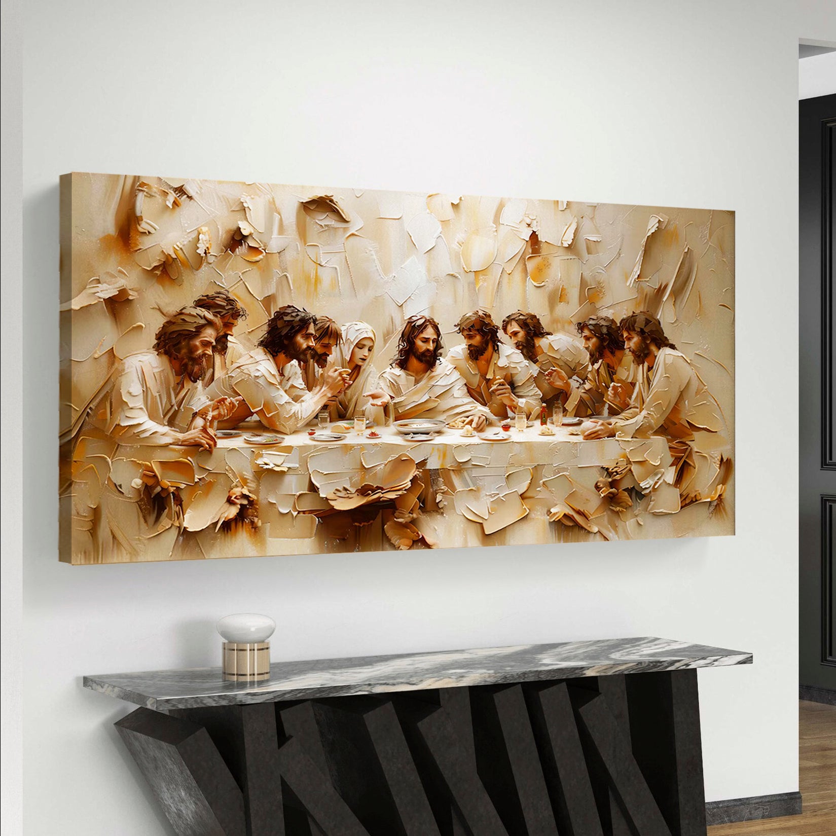 Cuadro Última Cena estilo acuarela – Deco Galería