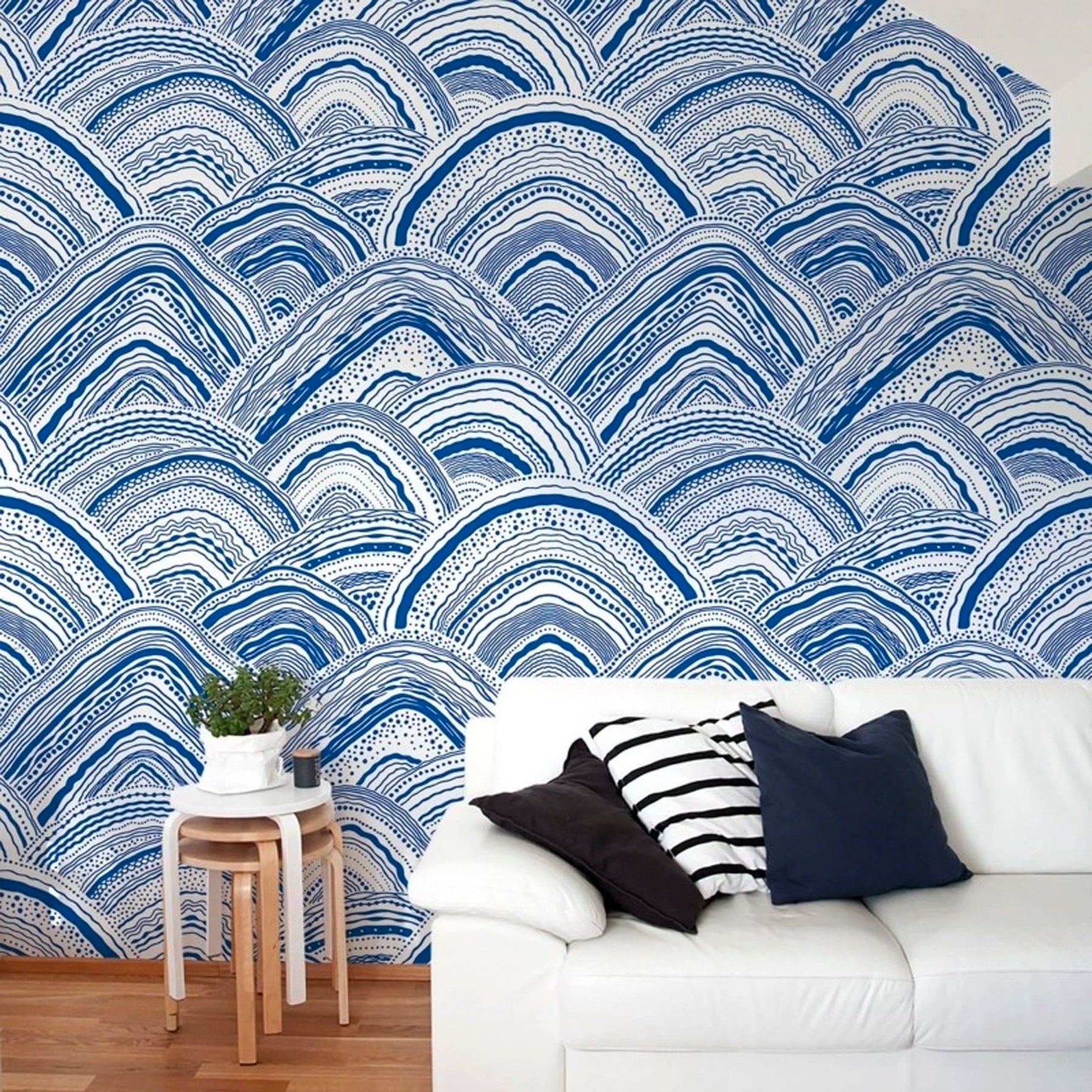 Bohemian Blue Scallops – Deco Galería